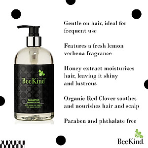 Gilchrist & Soames BeeKind Honey and Lemon Verbena Shampoo - 15.5oz - Moisturizing for all Hair Types, Zero Parabens, Sulfates, and Phthalates