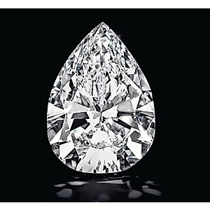 Diamonbella Realistic Simulated Diamond Pear Shaped Halo Ring Double Band Set 2 Carat Solid 925 Silver Platinum Plated DBP65