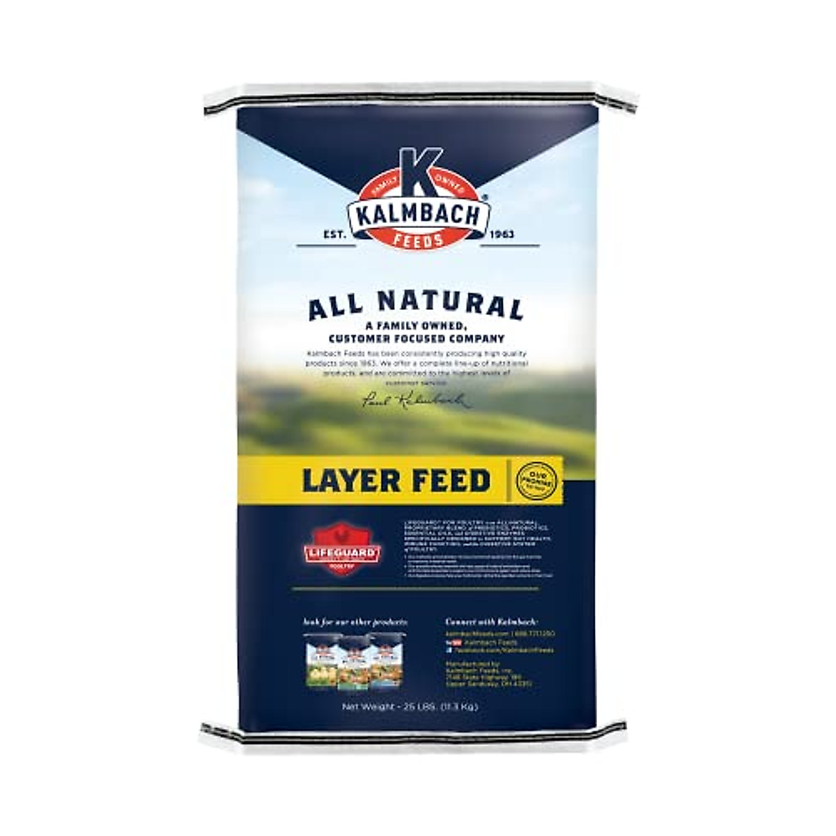 Kalmbach Feeds 1 Piece Layer Pellets, 25 Lb