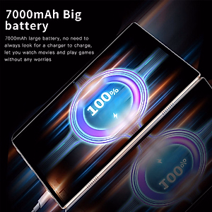 Tablet 10.1 Inch, 5G WiFi 4G LTE Tablet, Octa Core CPU, 8GB RAM 256GB ROM, Dual Camera GPS, FM, WiFi, BT,128GB Expand Support (US Plug 110‑240V)