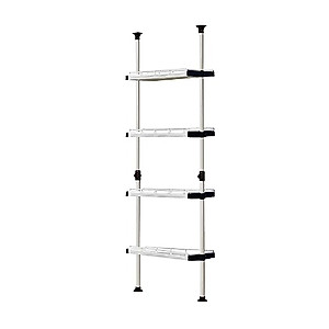 PRINCE HANGER, Multipurpose Shelf, Holds 20kg per Shelf, Heavy Duty 32mm Vertical Pole, Clothes Organizer, Wire Shelves, Ivory, PHUS-0041, Made in Korea