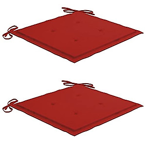 imasay Garden Chair Cushions 2 pcs Red 19.7"x19.7"x1.2"