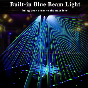 DJ Lights, AOELLIT LED RGB DJ Lights Sound Activated Disco Party Lights with 15 Modes and Remote Control for Indoor Parties, 9" x 5" x 5"