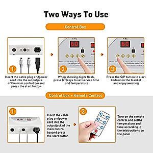 TOPQSC Sauna Blanket, Outside Smooth PU Material Far-Infrared Digital Heat Sauna, Professional Body Detox Therapy Anti Ageing Beauty Machine