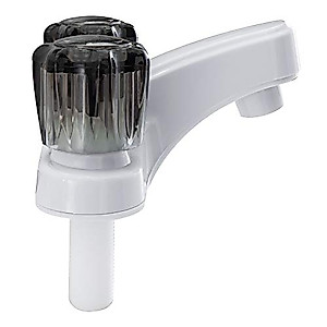 RecPro 4" RV Faucet | White | RV Bathroom Accessories | RV Bathroom Sink | Lavatory Faucet
