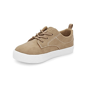 OshKosh B'Gosh Boy's Putney Oxford Sneaker, Tan, 9 Toddler