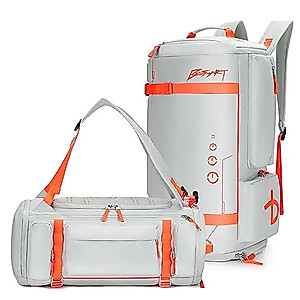 BE SMART Gym Backpack for Men, Extra Large Big Bookbag with Shoe Compartment, Waterproof Heavy Duty Duffel Bag, Men‘s Military Backpacks for Travel,Outdoor Sport,Hiking,Camping