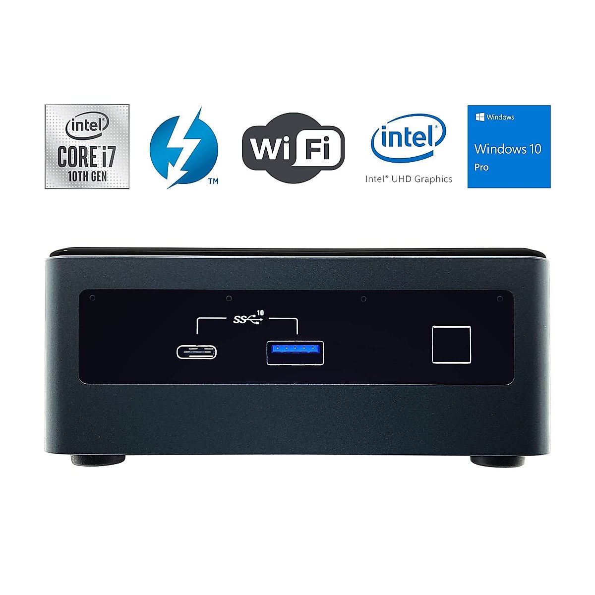 Intel PC NUC NUC10i7FNHN Mini PC/HTPC - 10th Gen 6-Core i7-10710U up to 4.70 GHz CPU, 32GB DDR4 RAM, 1TB SSD, Wi-Fi + Bluetooth, UHD Graphics, 4K Support, Windows 10 Pro, Intel NUC NUC10i7FNHN
