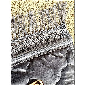 Empire Thick Padded Islamic Muslim Prayer Rug- Gray