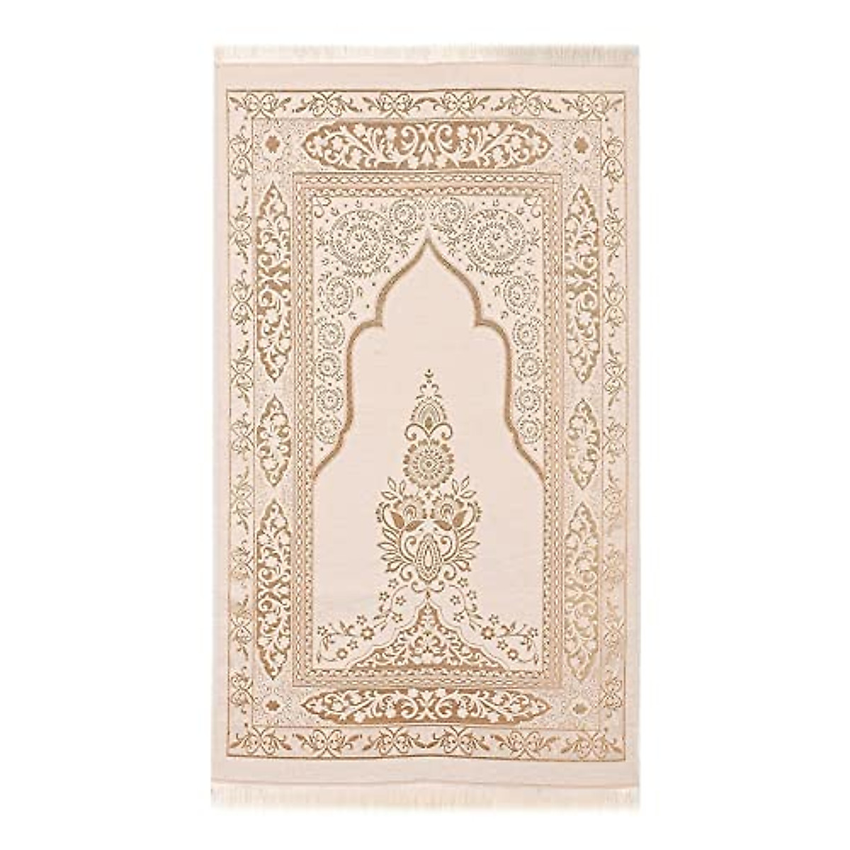 Muslim Prayer Rug, Yaseen Surah Pocket-Size Book & Prayer Beads Set, Perfect Islamic Gift I Mawlid Gift I Suitable for Men, Women and Kids | Islamic Ramadan Eid Gifts(Gold, 1 Sets)