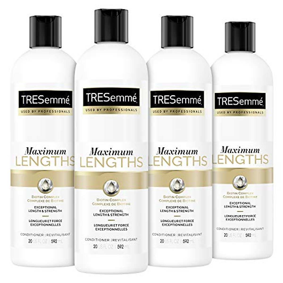 TRESemmé Conditioner for Split Ends and Dry Hair Max Lengths with Biotin Seals Split Ends, 20 Fl Oz (Pack of 2)