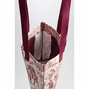 Maison d' Hermine Tote Bag 100% Cotton Canvas Reusable Shoulder Grocery Bag for Work Beach Travel Shopping Lunch Perfect for Gifts Men Women, The Miller - Red