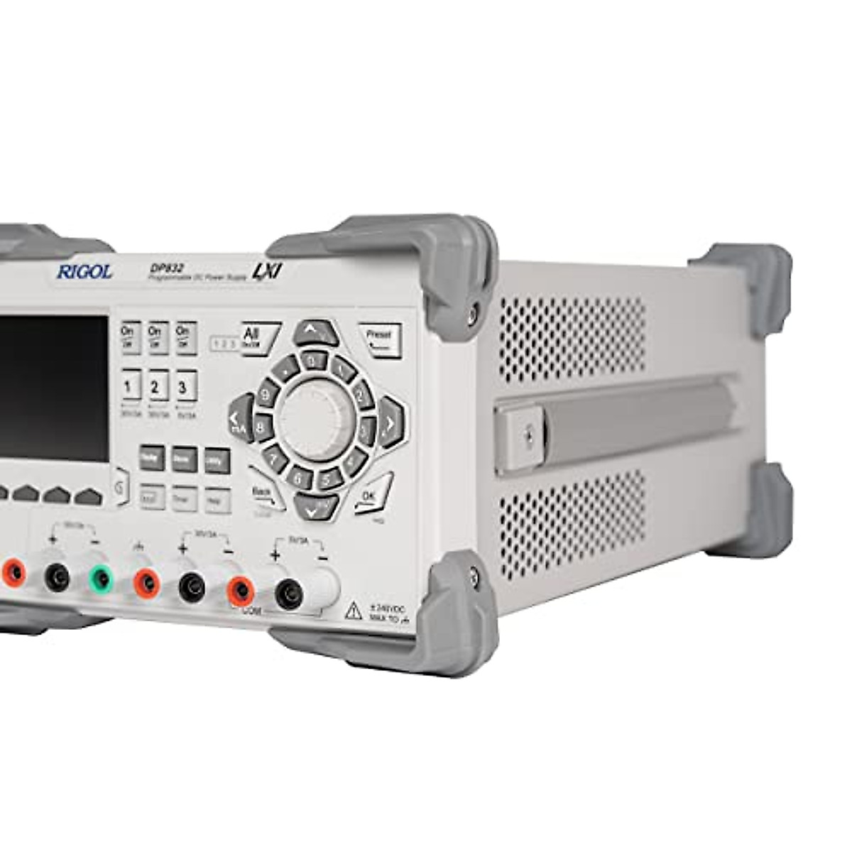 Rigol DP832 Programmable Linear Dc Power Supply,3 Channels,195W Total Power,Maximum Output Range 30V/3A || 30V/3A, 5V/3A