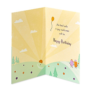 American Greetings Birthday Card for Wife (Beauty and Brains)