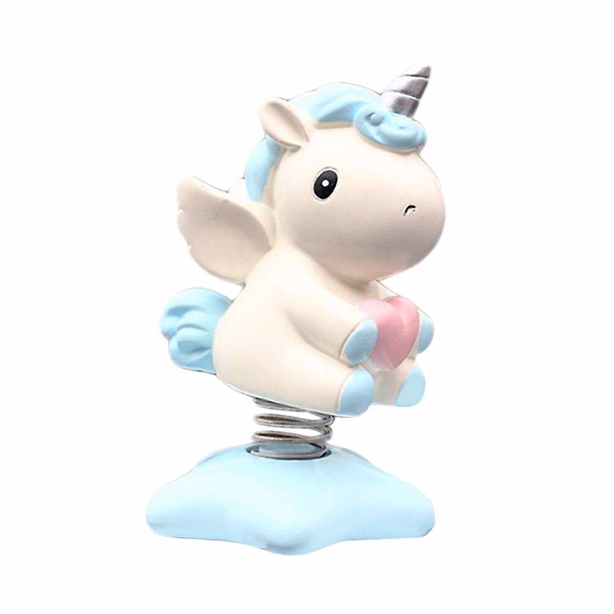 Amosfun Unicorn Dashboard Bobble 10.5x6x5 cm Shaking Head Dancing Unicorn Figurine Car Board Decorations Unicorn Party Favors Gifts