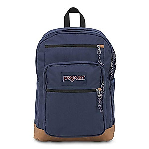JanSport Backpack with 15-inch Laptop Sleeve, Navy - Large Computer Bag Rucksack with 2 Compartments, Ergonomic Straps - Bag for Men, Women