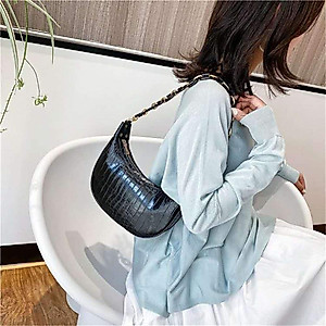 Women's Crossbody Bag Dumpling Crossbody Bag U package(black)