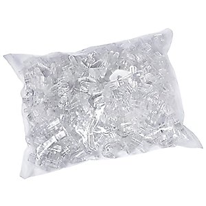 GlossyEnd Pack of 100 - Crystal Clear Hinged Polycarbonate Ceiling Hooks for Drop-Ceiling T-Bars, Holds up to 15 lbs. 1" W x 1 ½"H