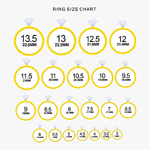 YDD Moissanite Engagement Rings Engagement Rings For Women Round Cut White Gold 3 Stones 1 Carat(1 CT) Free Engraved 10K Size 7