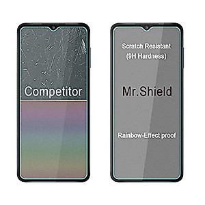 Mr.Shield [3-Pack] Designed For Samsung Galaxy A12 [Tempered Glass] [Japan Glass with 9H Hardness] Screen Protector with Lifetime Replacement