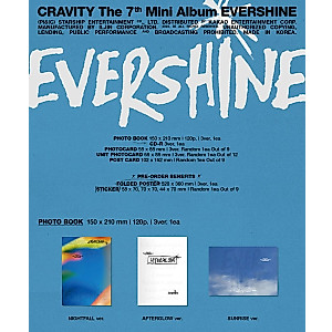 Dreamus CRAVITY - 7th Mini Album EVERSHINE CD+Pre-Order Benefit (NIGHTFALL ver.), L100005971