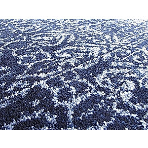Unique Loom Del Mar Collection Area Rug-Transitional Inspired with Modern Contemporary Design, Rectangular 5' 1" x 8' 0", Blue/Navy Blue