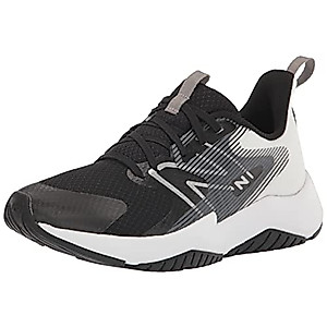 New Balance Kid's Rave Run V2 Lace-up Sneaker, Black/White, 2 Little Kid