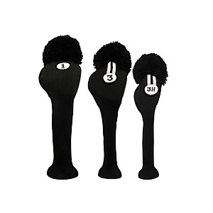 IZZO Vintage Driver Headcover, Black