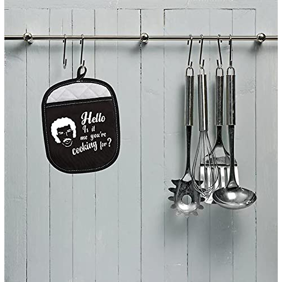 Novelty Inspired Baker Gift Hello is It Me You’re Cooking for Oven Pads Pot Holder with Pocket (You're Cooking for)