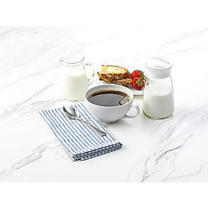 Goodcook Glass Sugar Dispenser Kitchenware, 12 oz, Clear/White