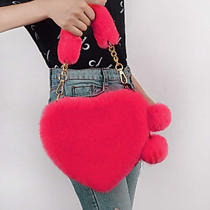 CALLARON Lovely Handbag Plush Handbag 1pc Shaped Bag Fur Christmas Miss Plush Bag -shaped Handbag Carteras Para Mujer De Colgar Hombro