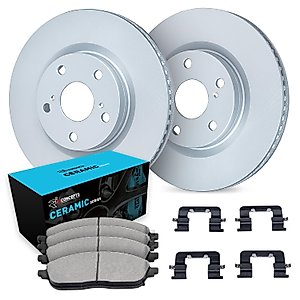R1 Concepts Front Brakes and Rotors Kit |Front Brake Pads| Brake Rotors and Pads| Ceramic Brake Pads and Rotors |Hardware Kit|fits 2013-2022 INFINITI JX35, QX60; Nissan Murano, Pathfinder