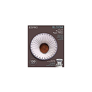ESPRO BLOOM Pour Over Coffee Brewer - Paper Filters 100 Count