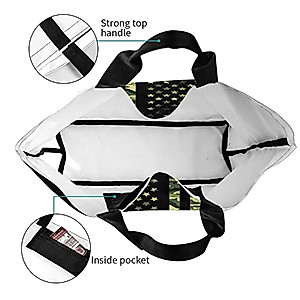 Gelxicu American Flag Shoulder Tote Bags AmericanCasual Bag Shoulder Handbags Shopping Grocery Bags