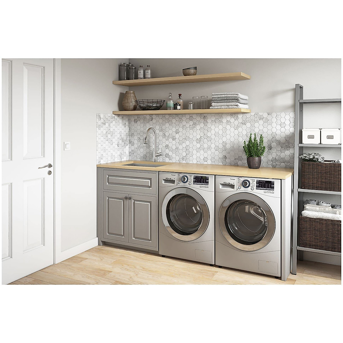 Ruvati 23" x 18" x 12" Deep Laundry Utility Sink Undermount 16 Gauge Stainless Steel - RVU6100