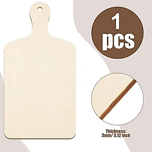 Wood Cutting Board Chopping Board, All-Purpose Wooden Meat Fruit Paddle Shaped Cutting Board Kitchen Supplies Wooden M