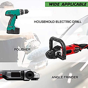 OTUAYAUTO 7 inch Buffing Polishing Pad - 5pcs Waffle Foam, 1pc Wool Polishing Pad and a M14 Threaded Polisher Grip Backing Plate