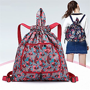 LASULEN 2022 New Foldable Large Capacity Travel Backpack, Foldable Large Capacity Travel Backpack, Packable Drawstring Backpack, Outdoor Travel Business Travel Storage and Use Bags