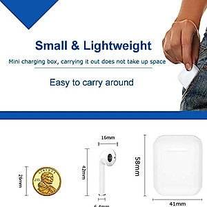 Wireless Earbuds,Bluetooth Headphones IPX7 Waterproof Wireless Bluetooth with Microphone Charging Case 30H Playtime,Pop-ups Auto Pairing Hi-Fi Stereo Sound Headset for Airpods/iPhone/Samsung/iOS