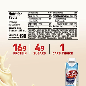 Nestle Boost Glucose Control Balanced Nutritional Drink Very Vanilla 8 oz Carton 24 Ct