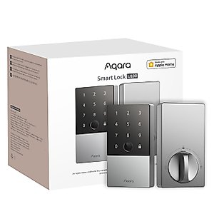 Aqara Smart Lock U100, Fingerprint Keyless Entry Door Lock with Apple Home Key, Touchscreen Keypad, Smart Electronic Deadbolt, IP65 Weatherproof, Supports Apple HomeKit, Alexa, Google, IFTTT, Silver