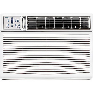 Keystone 18,000 230V Window Air Conditioner, 16,000 BTU Supplemental Heating, Sleep Mode, Remote Control, 24H Timer, AC for Rooms up to 1000 Sq. Ft., KSTHW18A, 18000, White