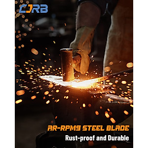 CJRB Folding Pocket Knife Caldera (J1923) AR-RPM9 Powder Steel Blue G10 Handle for Men EDC Camping Hiking Outdoor