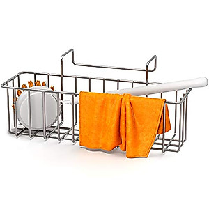 GOOD TO GOOD Sponge Holder Sink Caddy - Kitchen Sink Organizer for Sponges, Liquid Soap, Scrubber, Brush and Other Dishwashing Accessories - for Divider Only 3.5 > 4 cm / 1.38 > 1.57 inches