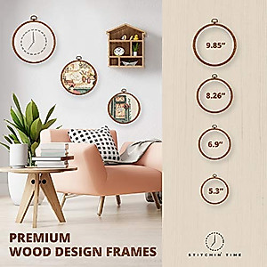 Embroidery Kit for Kids and Adults - Complete 160-piece Crossstitching Kits for Beginners - Fun Interactive Embroidery Family Kit with 100 Embroidery Thread Colors, Pendant Hoops and Tool Bag