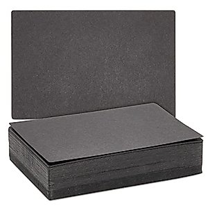100 Pack Black Index Cards - Perfect for Studying, Office and School Supplies, and DIY Crafts (3x5 Inches) - Ideal for Notetaking and Organization