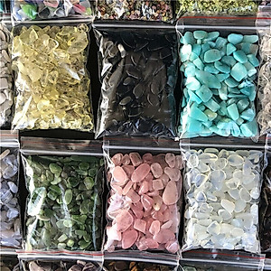 ULUCAN 100g Degaussing Stone Minerals Fish Tank Natural Crystal Gravel Stone Decorative Stones and Crystals Gift ZOUWENBYIN