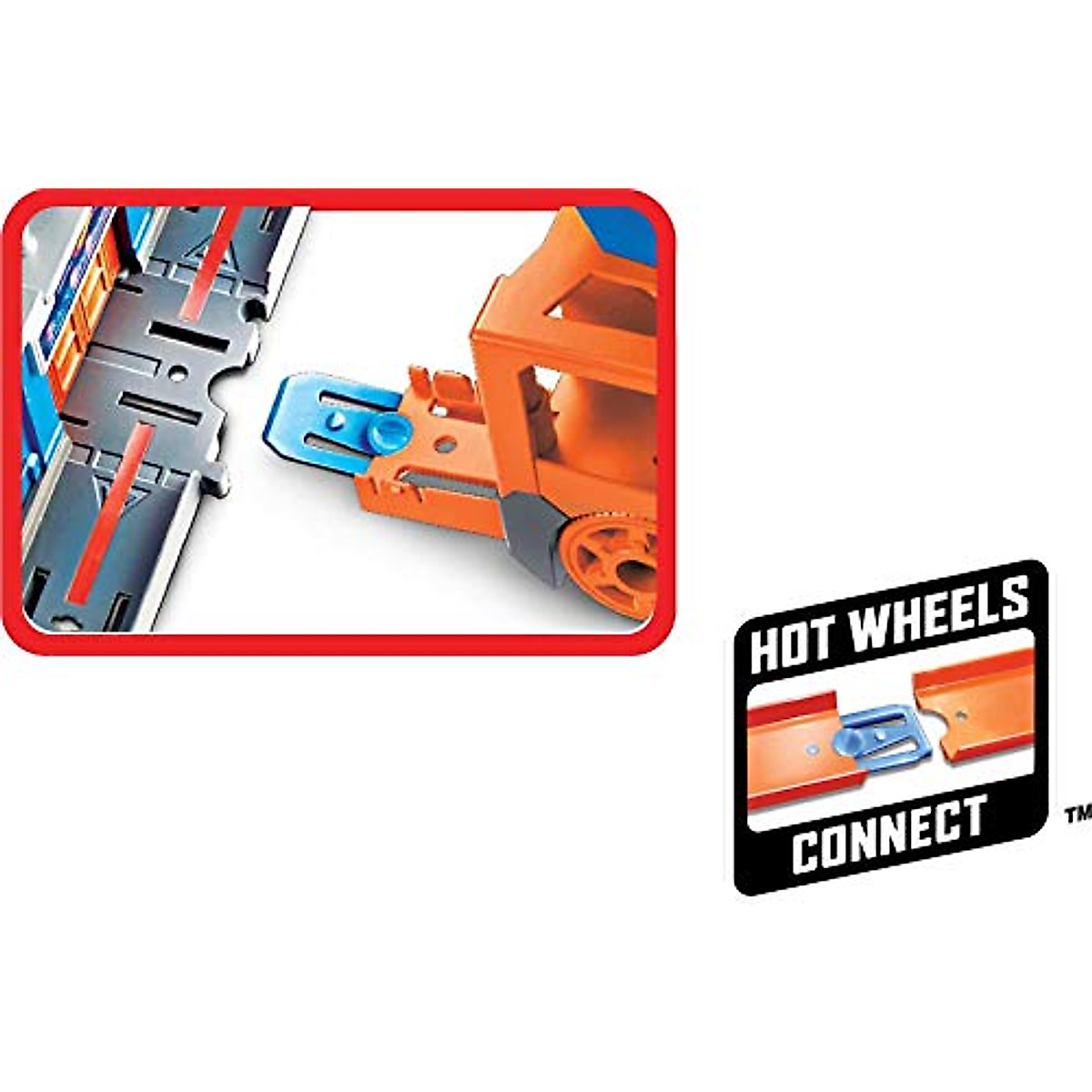 Hot Wheels Toy Car Shark Chomp Transporter & 1:64 Scale Car, Connects to Hot Wheels Track & Stores 5 Scale Vehicles