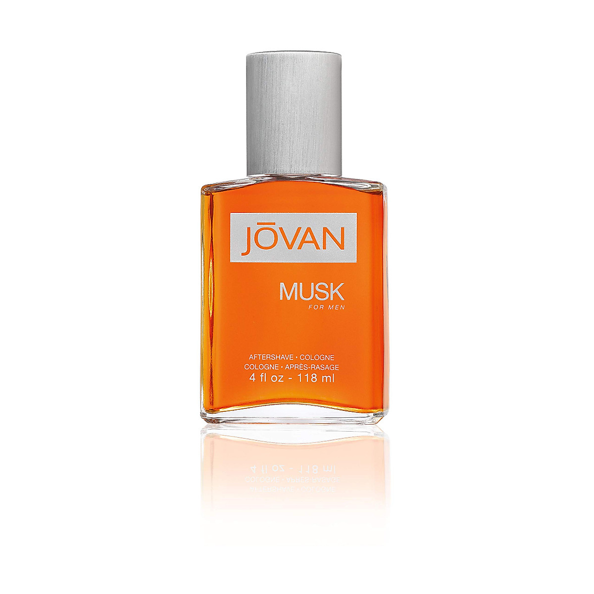 Jovan Musk for Men Aftershave 4 fl oz (Pack of 1), Notes of Carnation, Lavender, and Amber, Men's Fragrance, Long Lasting, Everyday Fragrance