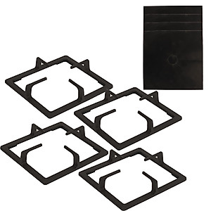 ikare 4pcs Stove Grates Replacement and 4pcs Stove Burner Covers for whirlpool Stove Parts, Gas Burner Grate for Maytag Amana Inglis Kirkland Kenmore Range Cooktop Parts, 8.9 X 8.11 inches